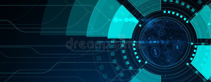 Technology Abstract Shapes for Business or Science Project Stock Vector ...