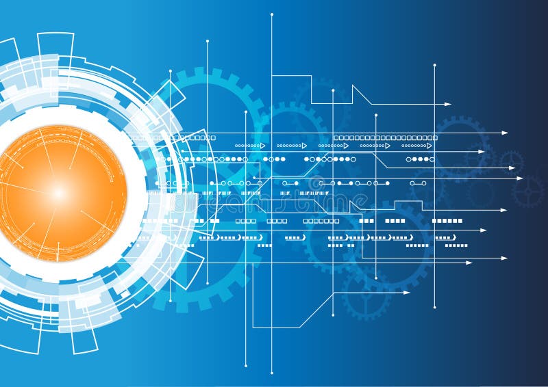 Technology abstract stock vector. Illustration of cyberspace - 82717672