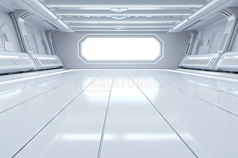 Technology Abstract White Modern Hi-tech Display Background, Empty ...