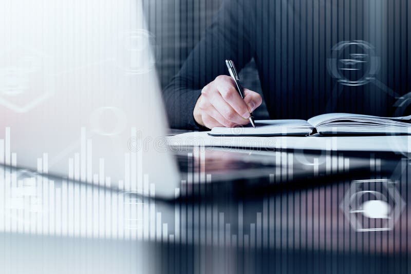 Technology, Accounting and Investment Concept Stock Photo - Image of ...