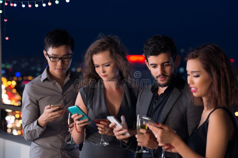 Technology addiction stock photo. Image of looking, wireless - 56437636