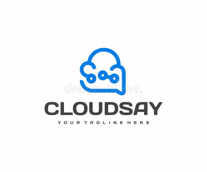 Technology Advisor Logo Design. Cloud Technology Support Vector Design ...