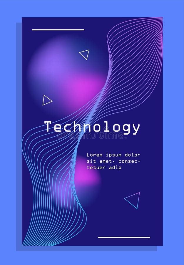 Technology AI Poster Vector Concept Stock Vector - Illustration of ...