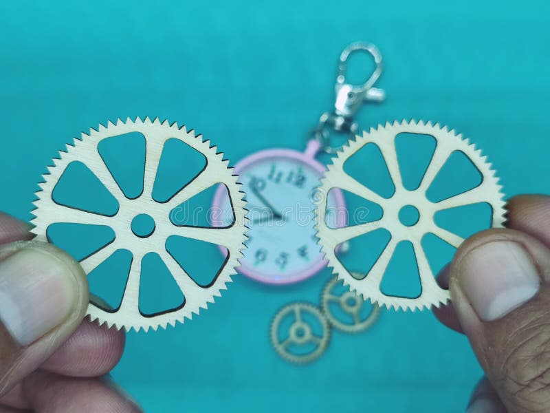 Technology and Analog Clock Systems that Use Gear Teeth Stock Photo ...