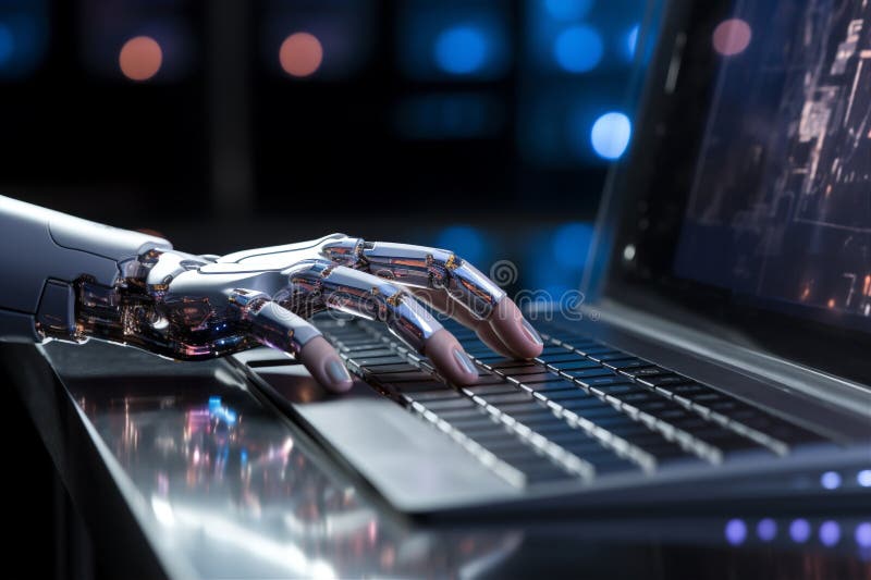 Technology Arm Hand Cyber Modern Cyborg Machine Intelligence Concept ...