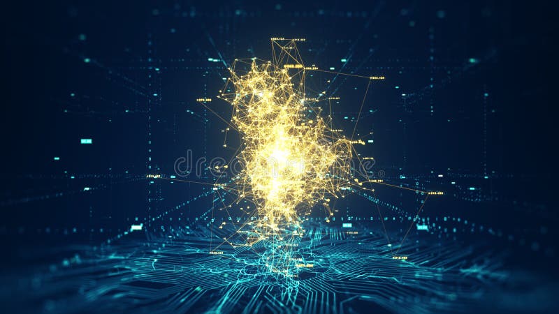 Evil Artificial Intelligence AI Concept Stock Image - Image of ...