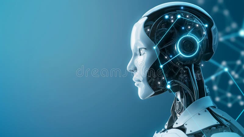 Human and Artificial Intelligence Interaction Concept. Artificial ...