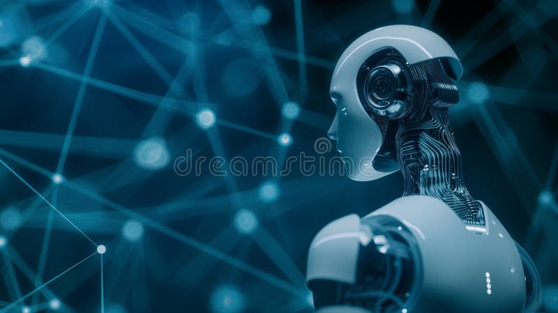 Human and Artificial Intelligence Interaction Concept. Artificial ...