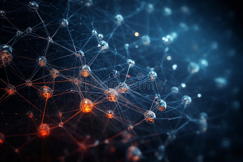 Technology Artificial Intelligence Internet Networking Abstract Plexus ...