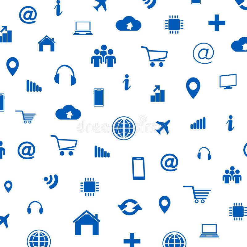 Repeating App Icon Background Stock Illustrations – 458 Repeating App ...