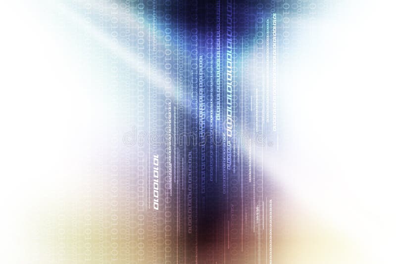 Background, Colorful Binary Code Stock Illustration - Illustration of ...