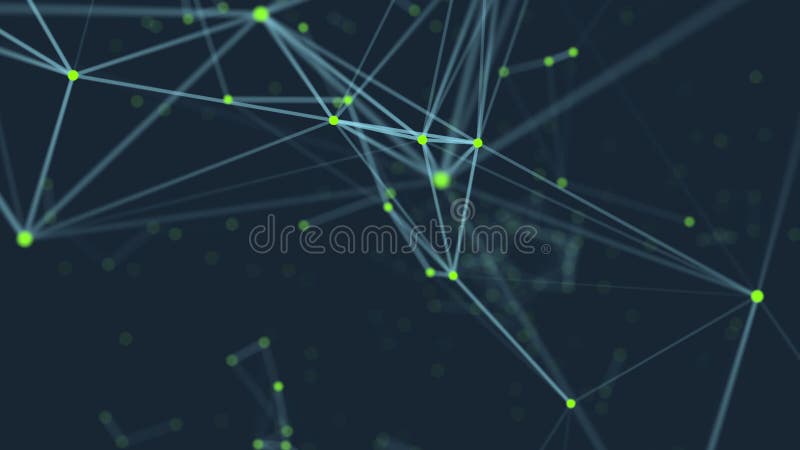 Abstract Plexus Seamless Loop Background with Connected Dots and Lines ...