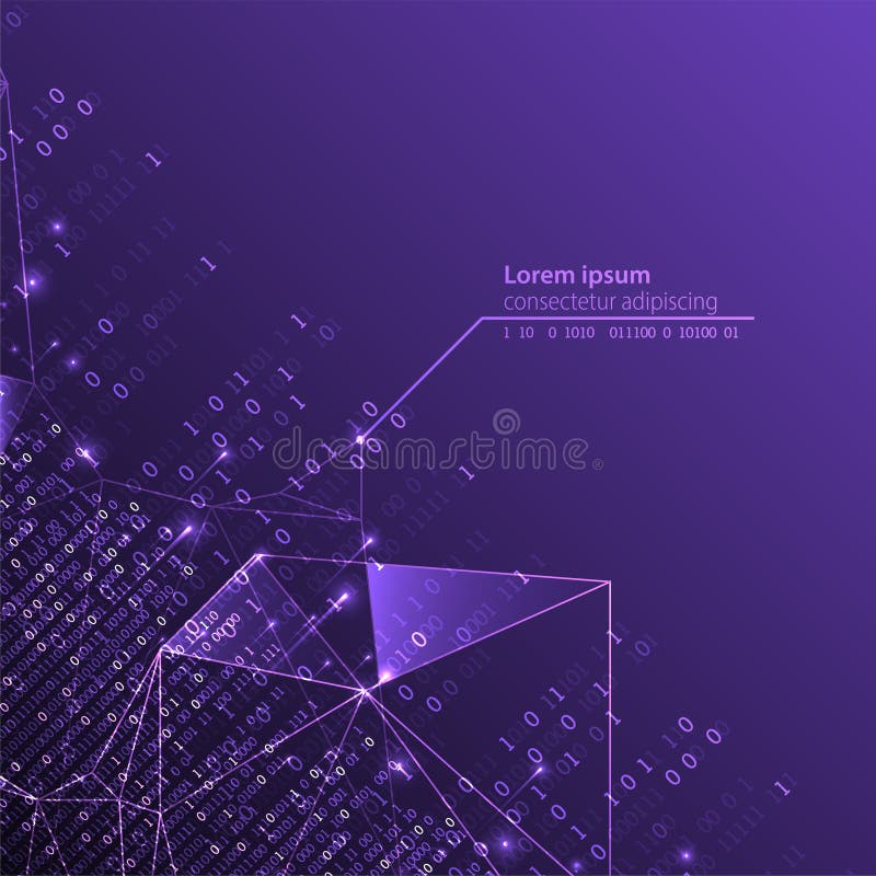 Technology Background. Big Data Concept. Binary Computer Code. Vector Illustration Stock Vector ...