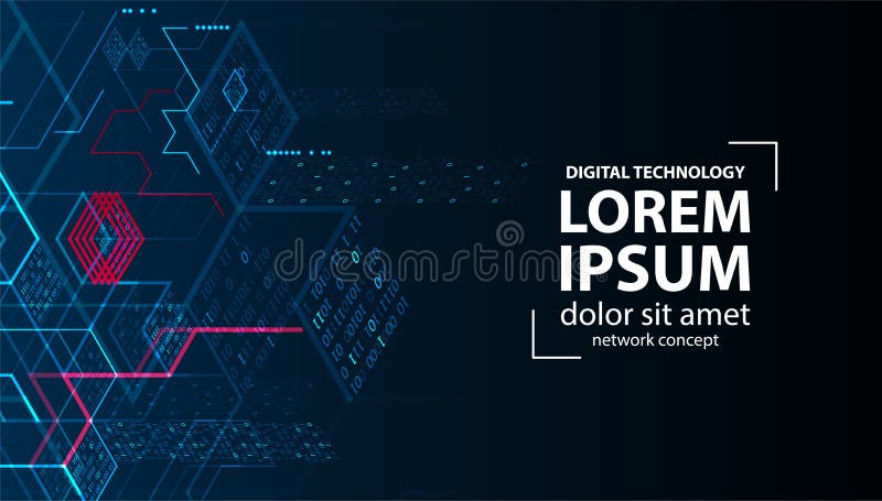 Technology Background. Binary Computer Code Stock Vector - Illustration ... Technology Background. Binary Computer Code Stock Vector - Illustration ...