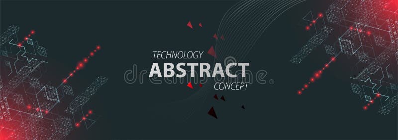 Technology Background. Binary Computer Code. Vector Illustration Stock ...