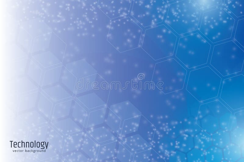Technology Background with Blue Color Stock Illustration - Illustration ...