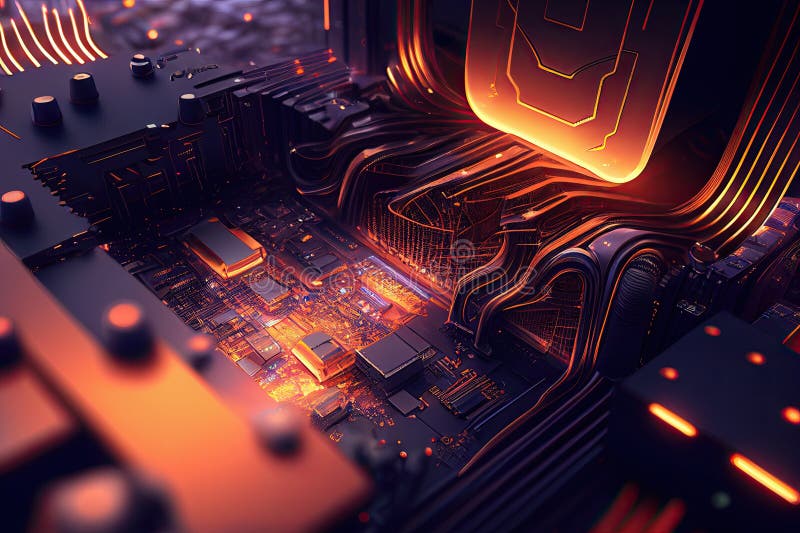 Technology Background Blue Glow Light, Abstract Digital Graphic Design ...