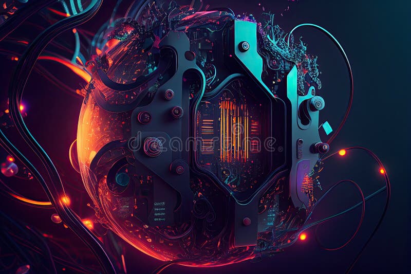 Technology Background Blue Glow Light, Abstract Digital Graphic Design ...