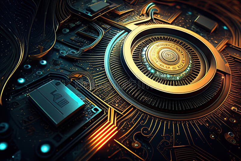 Technology Background Blue Glow Light, Abstract Digital Graphic Design ...