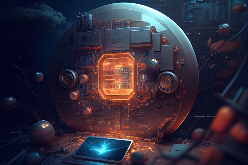 Technology Background Blue Glow Light, Abstract Digital Graphic Design ...