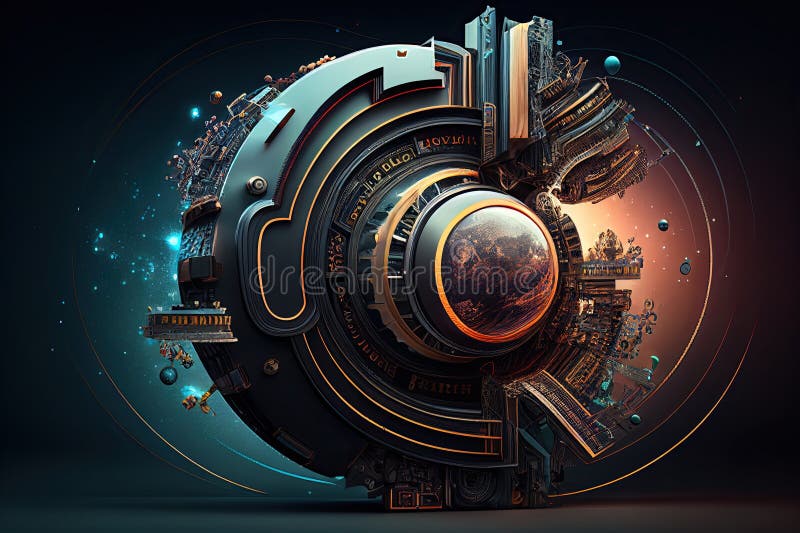 Technology Background Blue Glow Light, Abstract Digital Graphic Design ...