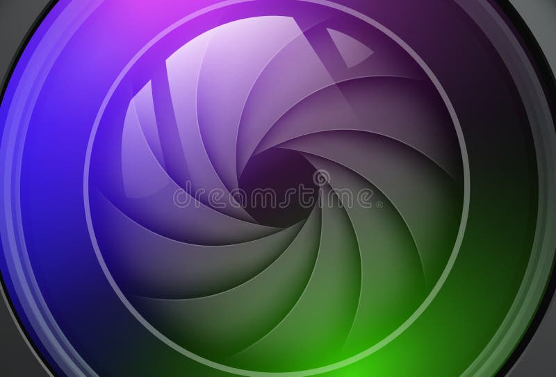 Technology Background with Camera Lens Stock Vector - Illustration of ...