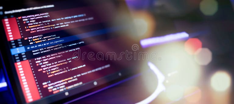 Technology Background. Computer Script. Programming Code Abstract ...