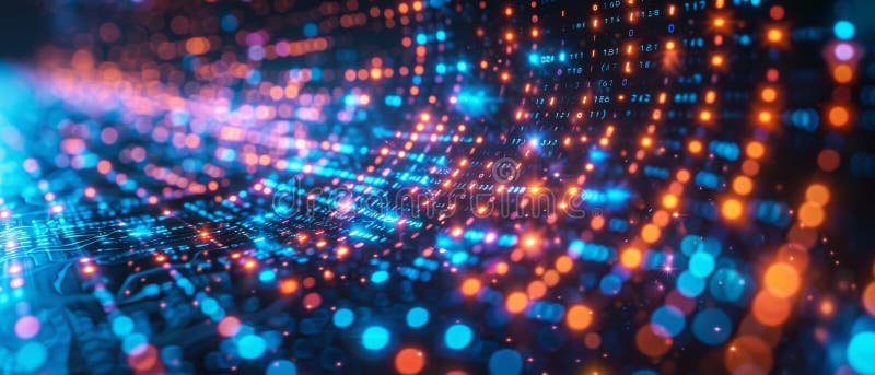 Technology Background Concept of Big Data, Cloud Computing, Digital ...