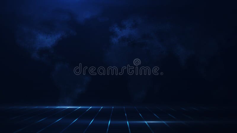 Technology Background Concept. it Consists of an Abstract World Map and ...