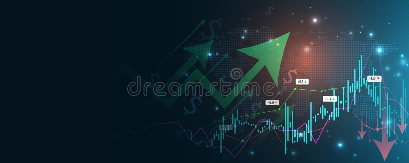 Technology Background, Concept Graph, Investment, Marketing, Financial ...