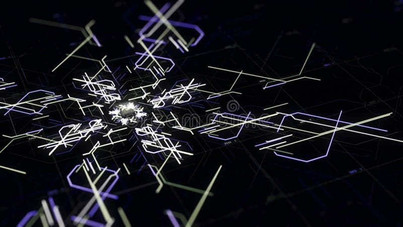 Technology Background CPU Circuit in Abstract Visualization, Concept of ...