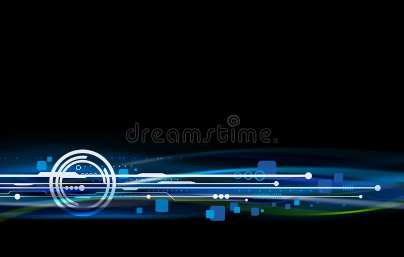 Technology Background Design Stock Illustration - Illustration of ...
