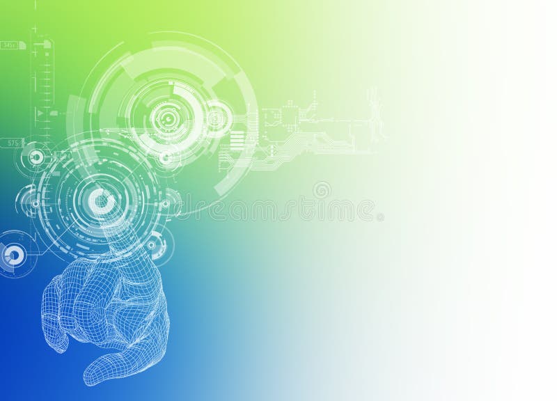 Technology Background Design Stock Illustration - Illustration of ...