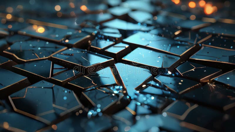 Technology Background. Detailed Close Up Abstract Cosmic Pattern with ...