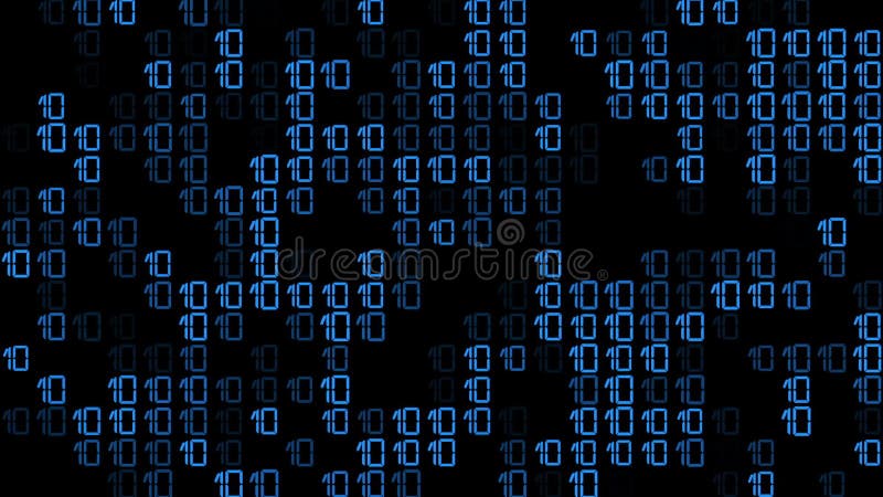 Technology Background with Digital Numbers Stock Video - Video of ...