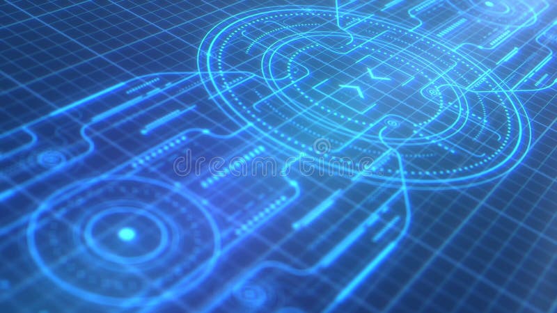 Technology Background. Futuristic Digital Hi-technology Banner ...