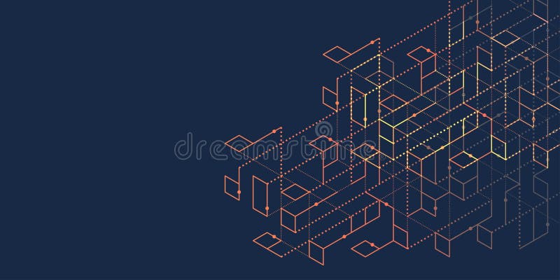 Technology Background. Futuristic Digital Hi-technology Banner. Vector ...