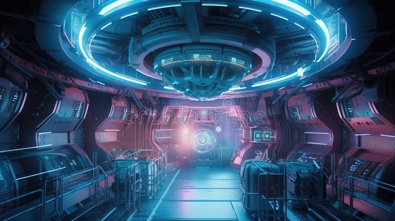 Technology Background. Technology Futuristic Background Interior ...