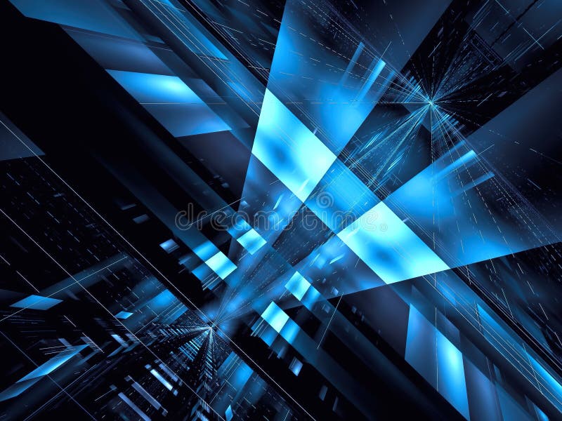 Technology Background - Futuristic Structure with Rays Burst ...