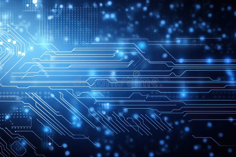 Technology Background with Generative Ai Stock Illustration ...