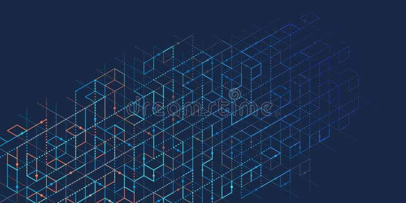 Technology Background .Geometric Lines.Abstract Tech.Technical Drawing ...