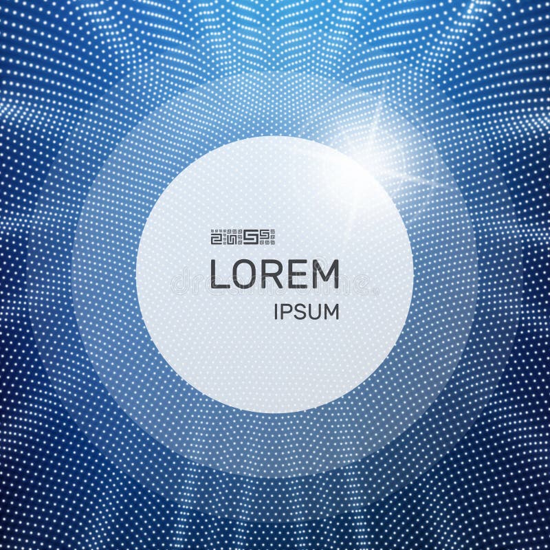 Round Frame with Place for Text. Technology Background. Graphic Design ...