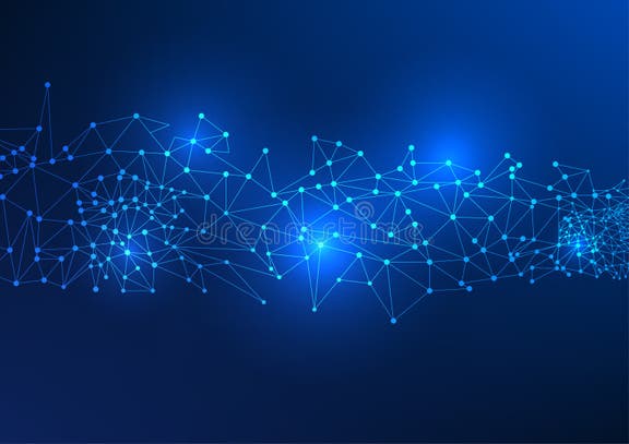 Technology Background. the Interconnected and Branched Lines Represent ...