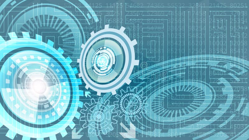 Technology Background of Light Blue and White Shades Stock Vector ...