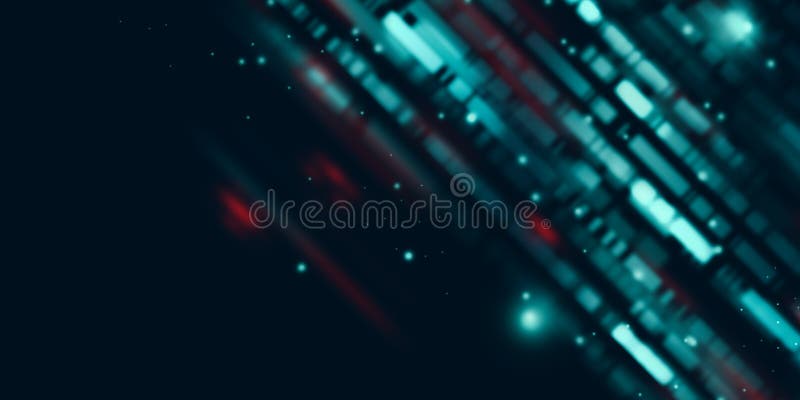 Technology Background Light Lines and Blur 3D Illustration Stock ...