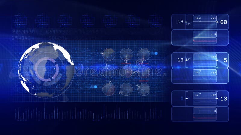 Earth Technology Background Loop Stock Video - Video of continent, loop ...