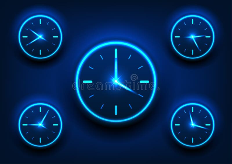 Technology Background of Multiple Watch Used To Tell Time Dial Clock ...