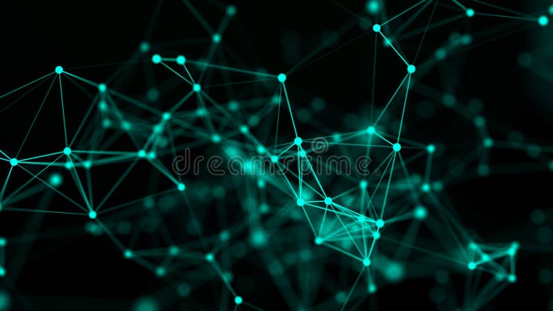 Technology Background Network Connection Structure Plexus Effect 3d
