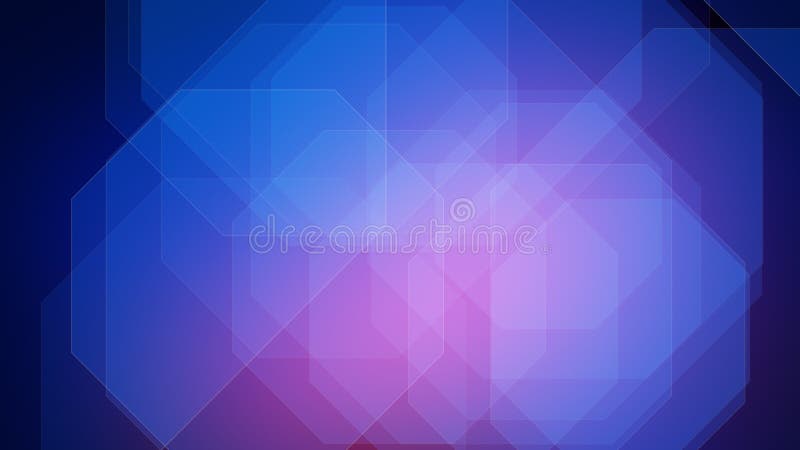 Octagon Blue Modern Composition of Abstract Octagonal Shapes in ...