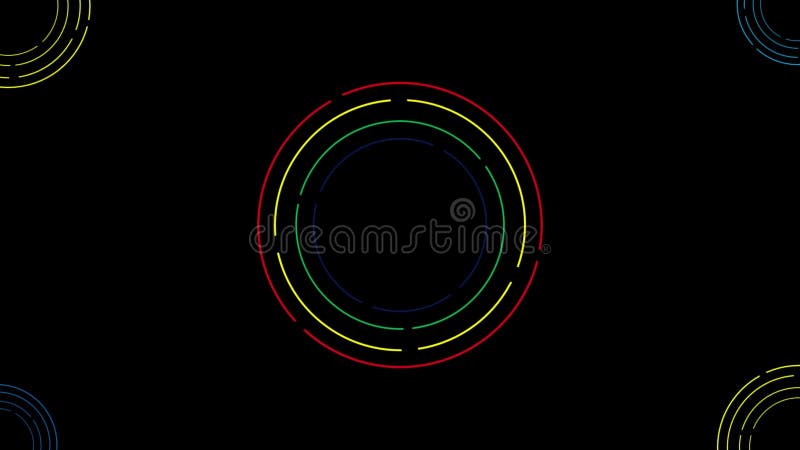 Rounded Circle Motion Graphics. Stock Footage - Video of circuit ...